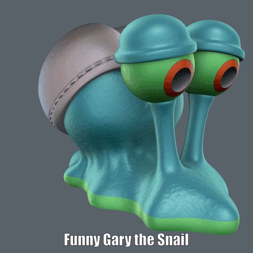 🐌 Funny Gary the Snail (Easy print and Easy Assembly)・ STL File for 3D ...