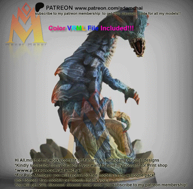 🎨 Abyssal Lagiacrus (VRML Color File is included) - Monster Hunter ...