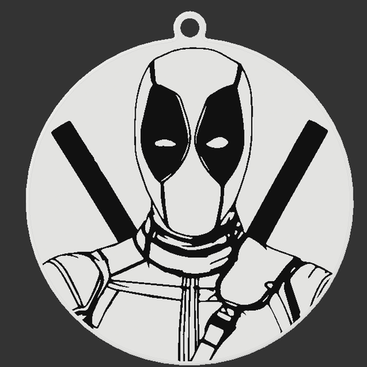 🎄 Deadpool - Christmas Ornament・ STL File for 3D printing・Cults
