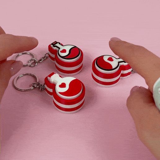 Love Potion Clickers ️ , Clicky Keychain・Archivo STL para Impresión 3D ...
