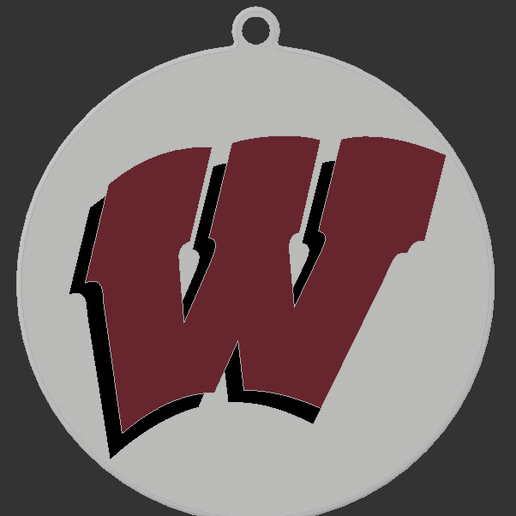 🎄 Wisconsin Badgers - Christmas Ornament・ STL File for 3D printing・Cults