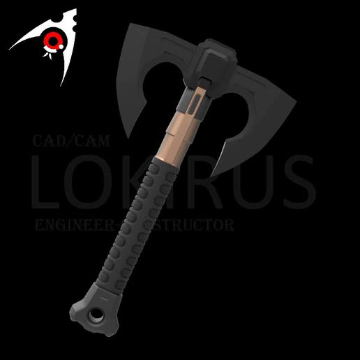 🪓 The Dwarf's Axe 207.・Free STL File for 3D printing・Cults