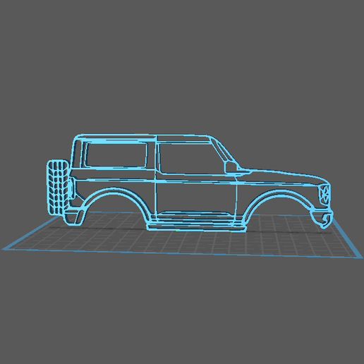 STL file Ford - Bronco 2021 🚙 ・3D printing template to download・Cults