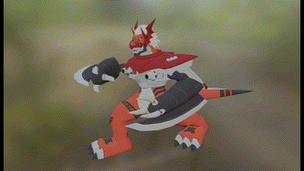 🐉 WARGROWLMON - SLASHING POSE・ STL File for 3D printing・Cults