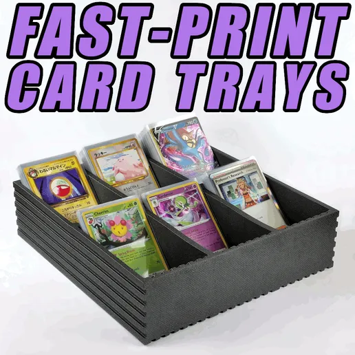 🏺 FAST-PRINT Trading Card Sorting Trays (Vase Mode) , Pokemon, MTG ...