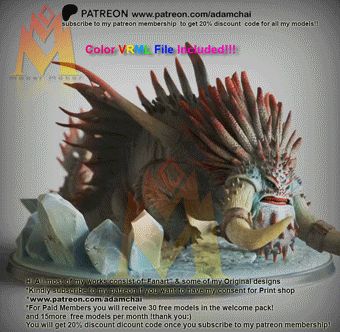 🚆 Drago's Bewilderbeast - How To Train your Dragon - classic Animation - Fanart・ STL File for 3D ...
