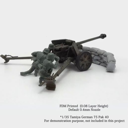 🪖 Realistic Sandbag (for PAK 40) WW2 Wargaming Scatter terrain・ 3D File ...