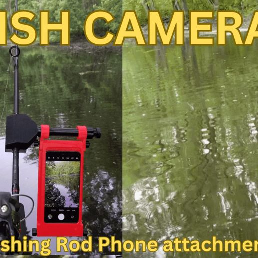 🎣 FISHCAM - fishing rod phone attachment・ STL File for 3D printing・Cults