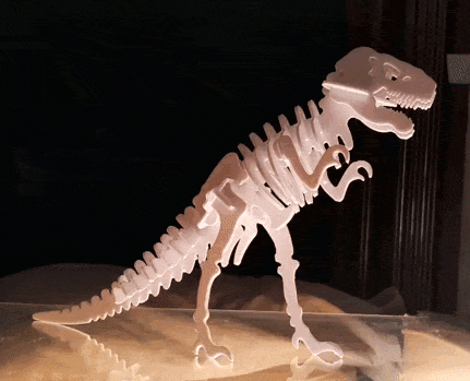 🧩 T REX 3d puzzle dinosaur skeleton - Printable or laser cuttable ...