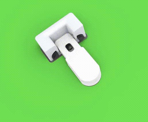 🔒 Modern Design Fridge Lock・ STL File for ・Cults