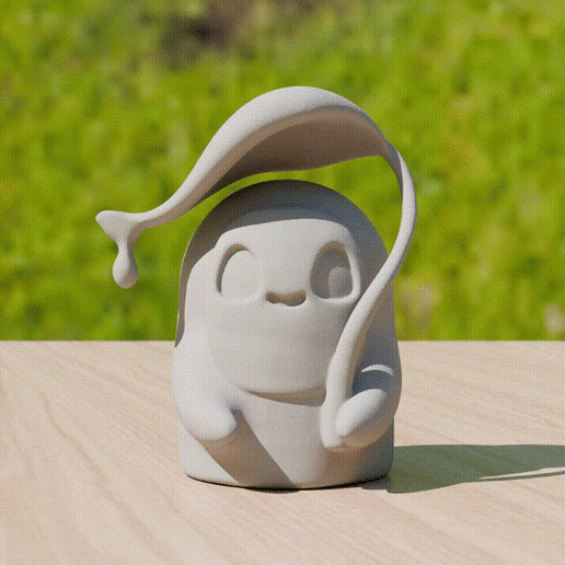 👹 Chibi Kaonashi (No-Face) Statue - Spirited Away + Totoro・ STL File ...