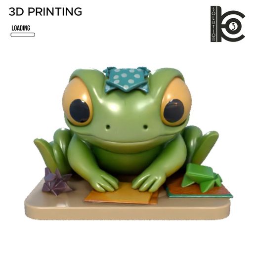 🐸 Origami Frog - The Paper Artisan of the Swamp・ STL File for 3D ...