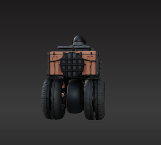 🎨 Cybernetic Courier Figure: LED-Ready BB Pod, Odradek Scanner Prop ...