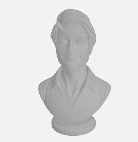 🤴 Prince Eric Bust – Classic Animated Prince Collectible・ STL File for ...