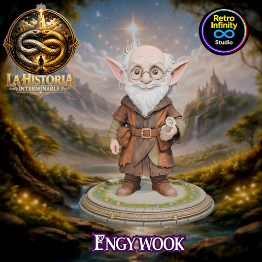 👾 Engywook – La Historia Interminable figura 3D coleccionable (118mm ...