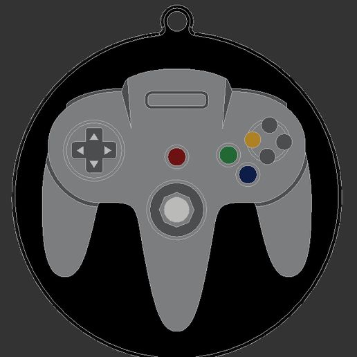nintendo 64 controller vector