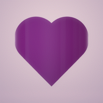 💜 Heart・ STL File for 3D printing・Cults