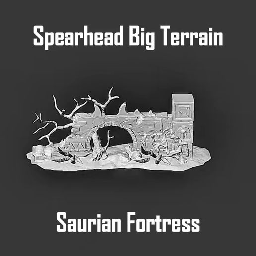 🦎 Lizardmen Spearhead Terrain Pack・ STL File for 3D printing・Cults