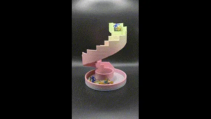 Free STL file SPIRAL STAIRCASE DICE TOWER PRINT IN PLACE NO SUPPORTS ...