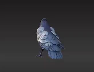 🐦 Realistic Common Raven Bird Figure for Tabletop & Dioramas・ STL File ...