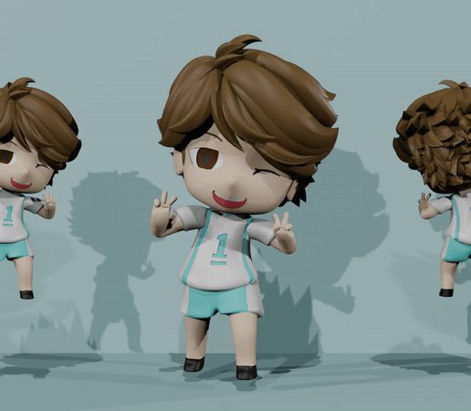 🏐 Toru Oikawa NENDOROID // HAIKYUU!!!・ STL File for 3D printing・Cults