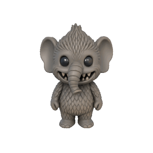 🐘 Labubu Elephant Custom Figure・ STL File for 3D printing・Cults