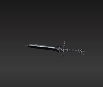 🗡️ Formidable Fantasy Sword Key Chain - Ornate Blackened Blade ...
