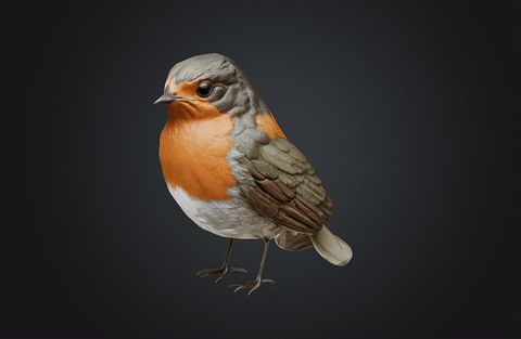 3D file DiB Little Bird Stl Obj Glb for 3D Printer 🐦 ・Model to download ...