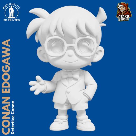 🕵️‍♂️ Chibi Conan Edogawa - Detective Conan Fan Art 3D Model・ STL File ...