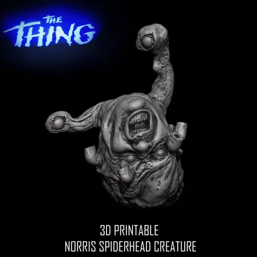 🕷️ 3D PRINTABLE THE THING NORRIS SPIDER HEAD・ STL File for 3D printing ...