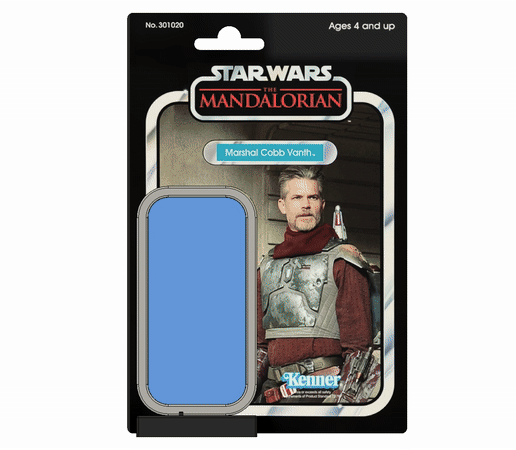 ⭐ Star Wars Action Figure Card Back Holder Stands・ 3D File for 3D ...