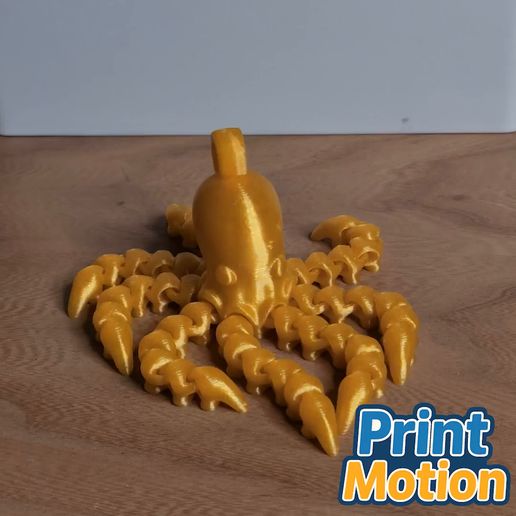 🐙 Flexi Print-in-Place octopus keychain no support articulated a403 (3 ...