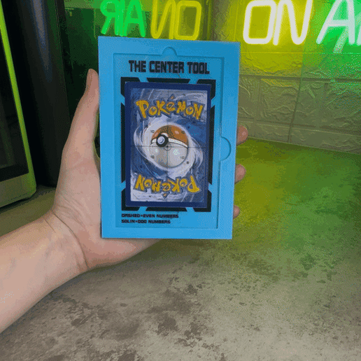 🐉 Pokemon Card Centering Grading Tool Base・Archivo STL para Impresión ...