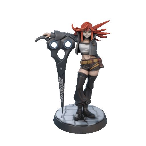 💬 Ina Uraka, Gachiakuta / D&D Miniature・ STL File for 3D printing・Cults