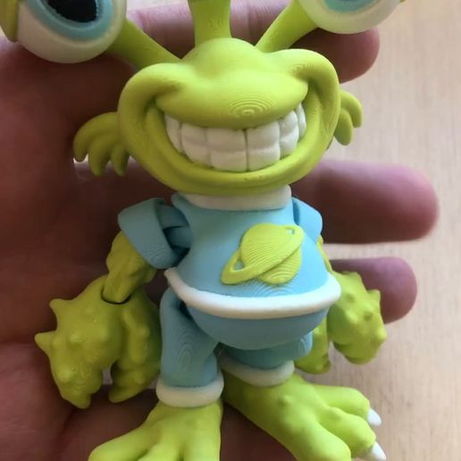 👽 FantastiCraft3D - Tri-Clops Alien - Flexi model for FDM Printing・ 3D ...