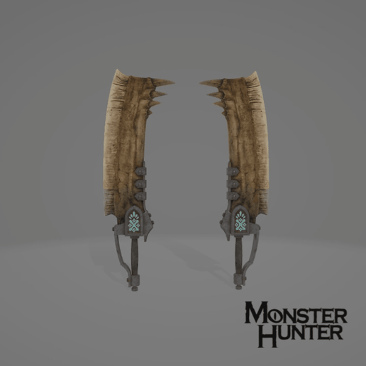 👹 MONSTER HUNTER WORLD BONE 2 DUAL BLADES・ STL File for 3D printing・Cults