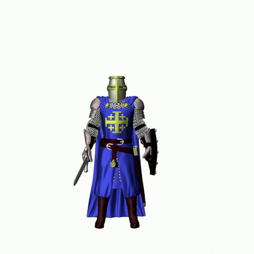 🏰 Order of the Holy Sepulcher of Jerusalem crusader Infantry 3・ STL ...