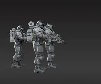 🎲 Spec Ops Infiltrator Team - 32mm Wargaming Miniatures・ STL File for ...