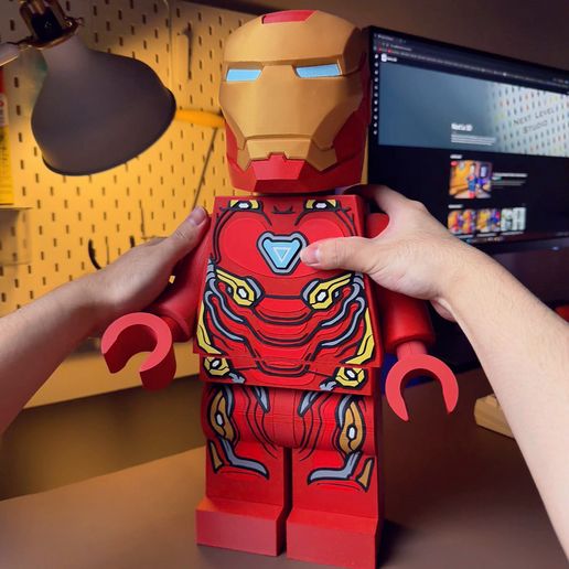 👨 Iron Man Modular Figure! Genius, Billionaire・ 3D File for 3D printing ...
