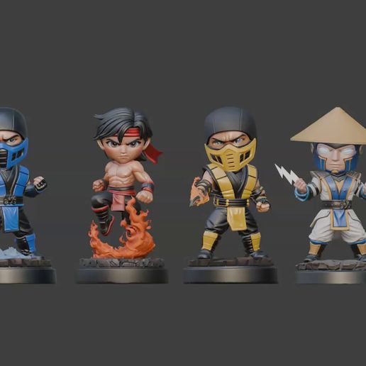 🕹 Mortal Kombat Chibi STL Bundle・ STL File for 3D printing・Cults