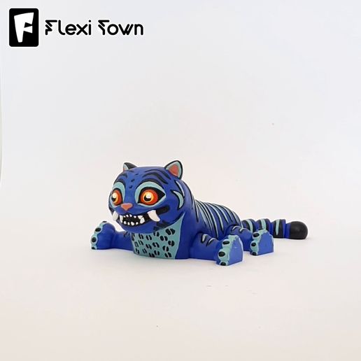 🐅 Flexi Derpy Tiger, K-POP Demon Hunters, Articulated fidget figure ...