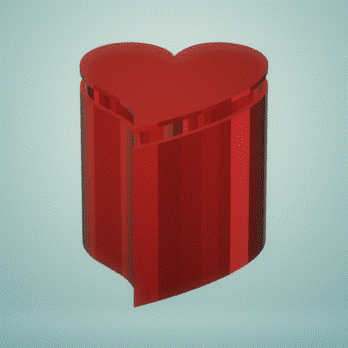 💜 Heart Box・ STL File for 3D printing・Cults