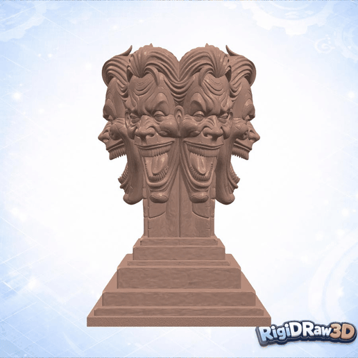🤣 Triple Laughing Joker Stone Bust – RDW3D-JYPI5・ STL File for 3D ...