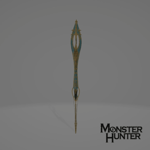 👹 MONSTER HUNTER WORLD GUILD PALACE BOW・Fichier STL pour Impression 3D ...