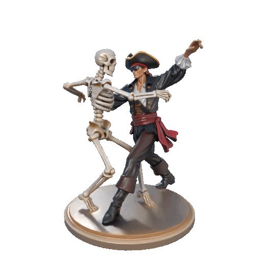 🪄 3243 Tango of Life and Death 3D-Printed Minimalist Statues, magic ...