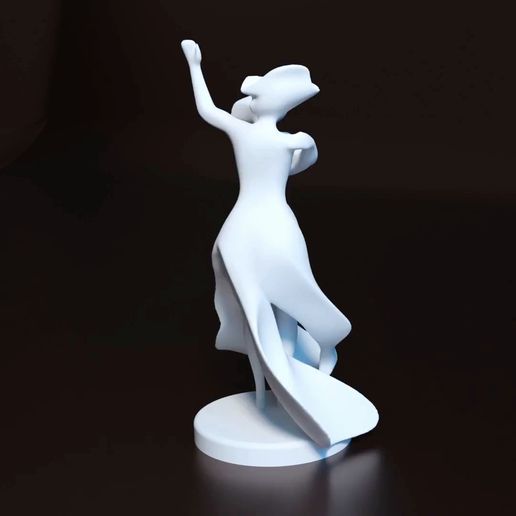 💃 Dancing with the Wind - Modern Sculpture・ STL File for 3D printing・Cults