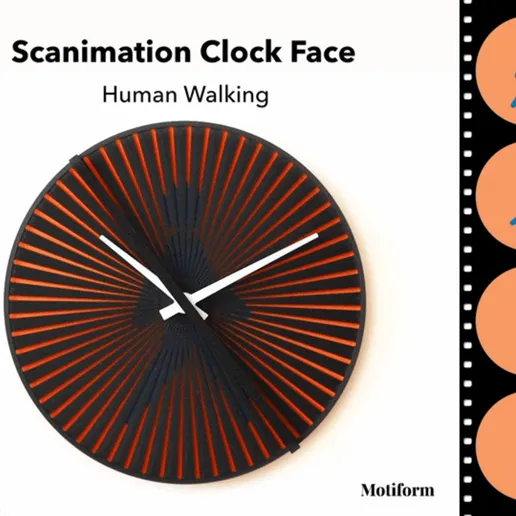 🚶 Human Walking Scanimation Cara de reloj・Archivo 3MF Gratis para ...