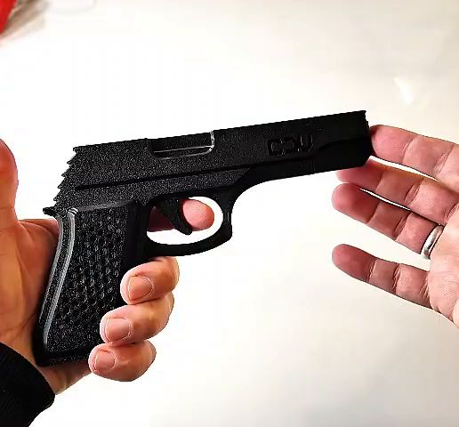 🔫 3D elastic rubber band launcher with realistic design・ STL File for ...