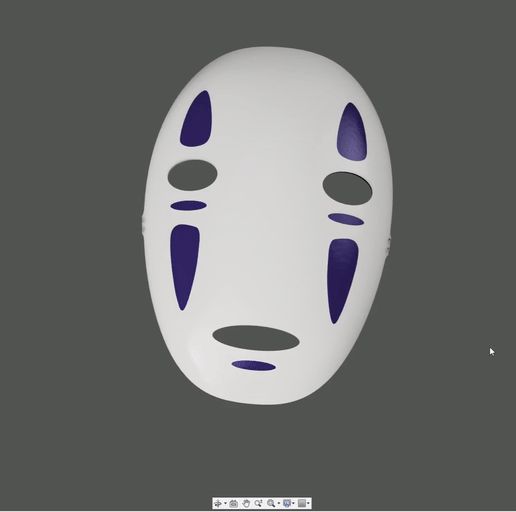 STL file No-Face Mask | Spirited Away | Cosplay 👹 ・Template to download ...