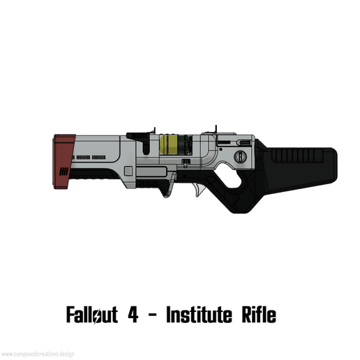 🎲 Fallout 4 Inspired - Institute Rifle・ 3D File for ・Cults